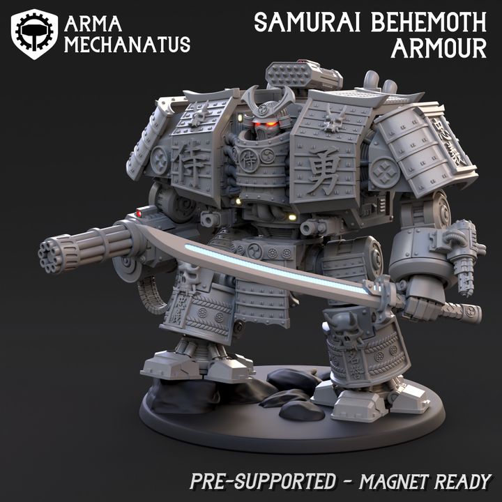 3D Printable SAMURAI BEHEMOTH by Arma Mechanatus